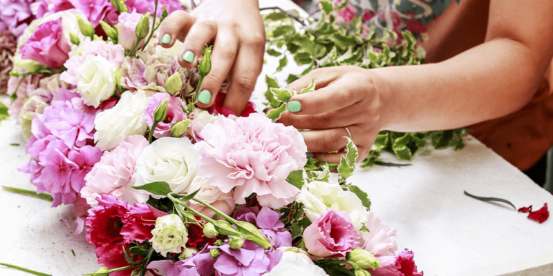 How to Make a Gorgeous DIY Flower Garland - Salisbury Greenhouse - Blog